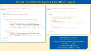 iCSR simplifies SharePoint CSR development | PPT