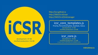 iCSR simplifies SharePoint CSR development | PPT