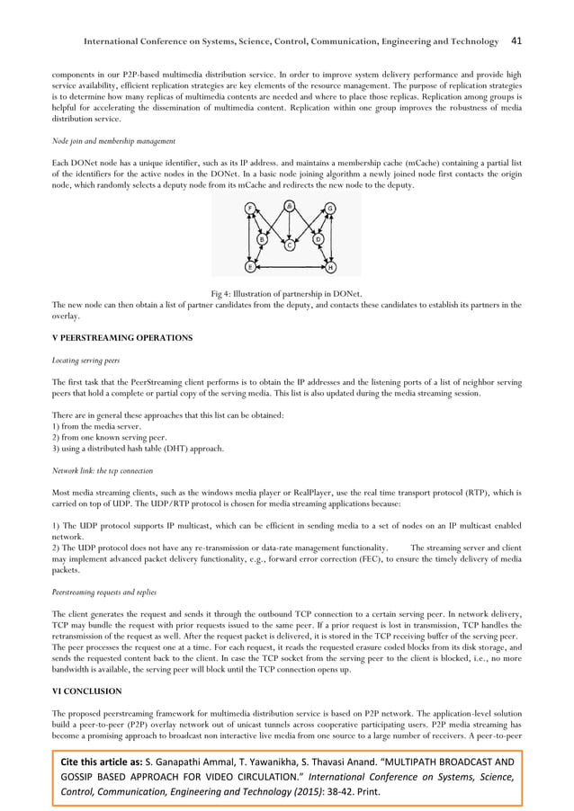 MULTIPATH BROADCAST AND GOSSIP BASED APPROACH FOR VIDEO CIRCULATION | PDF