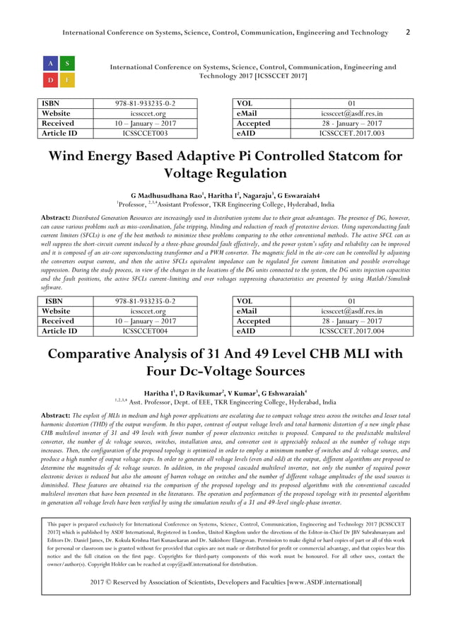 Wind Energy Based Adaptive Pi Controlled Statcom for Voltage Regulation | PDF
