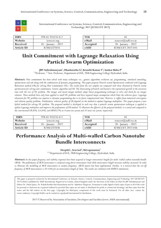 Unit Commitment with Lagrange Relaxation Using Particle Swarm Optimization | PDF