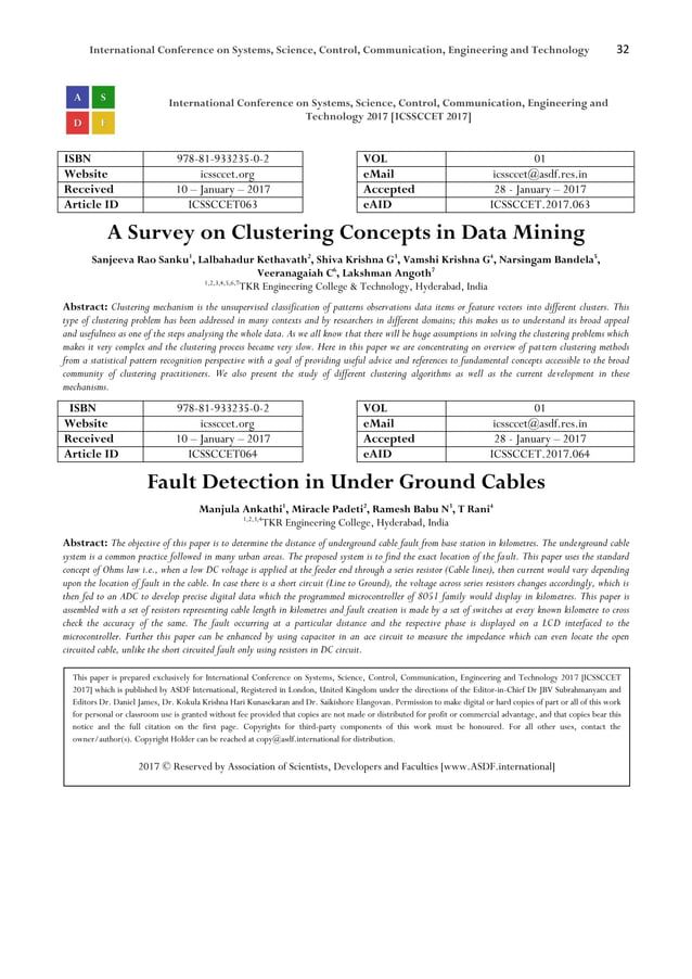 A Survey on Clustering Concepts in Data Mining | PDF