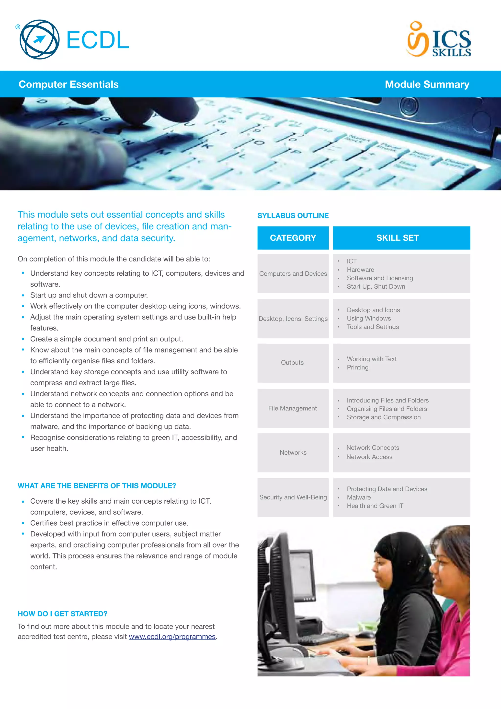 Ic sskills new_ecdl_syllabus_2013 | PDF | Computing | Technology & Computing