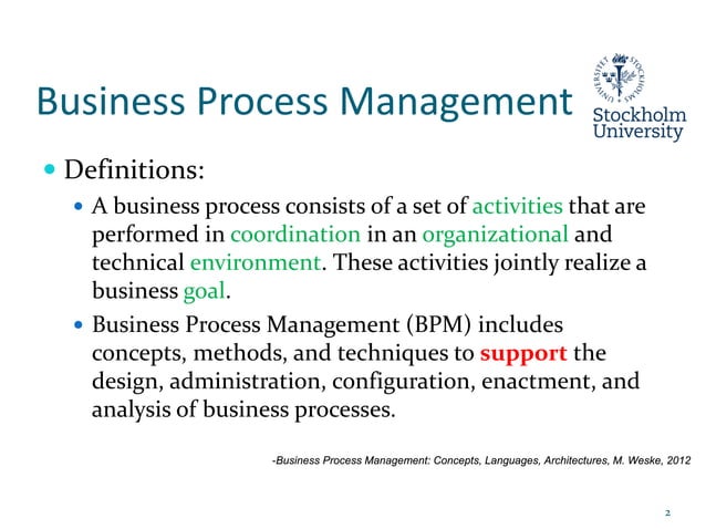 Towards Capability Oriented Business Process Management Ppt