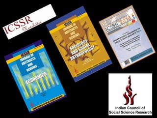 ICSSR Arun Joseph MLISc | PPTX