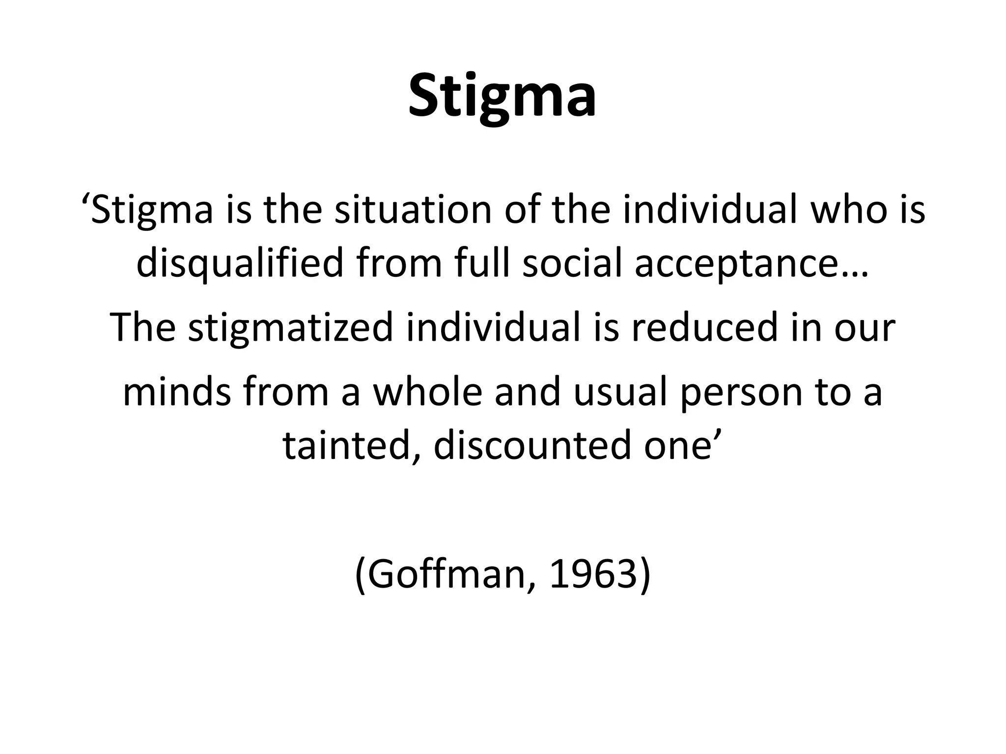 Stigma - MA student session | PPTX