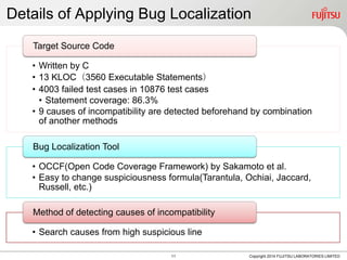 Semi-automatic Incompatibility Localization for Re-engineered Industrial Software | PPT