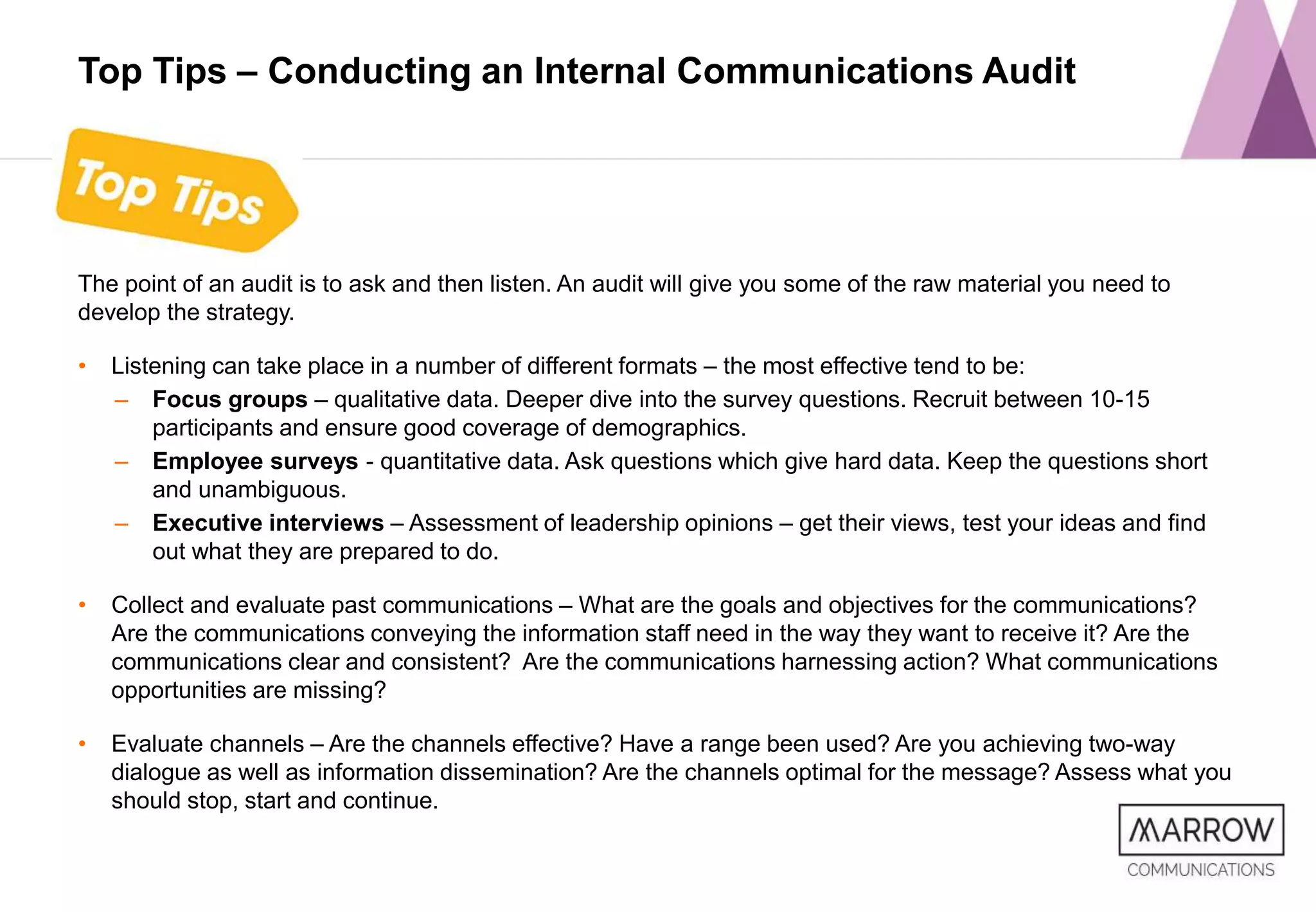 Developing your Internal Communications Strategy | PPTX