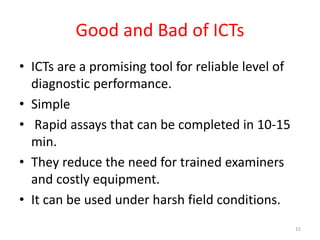 Immunochromatographic technique (ICT) | PPTX