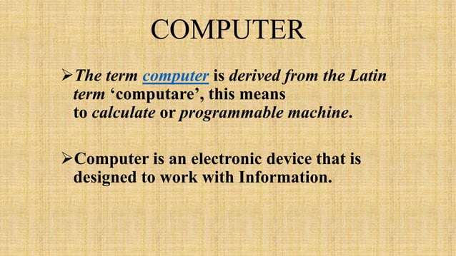 COMPUTER AND ITS APPLICATION: PROCESS OF MEMORY | PPT