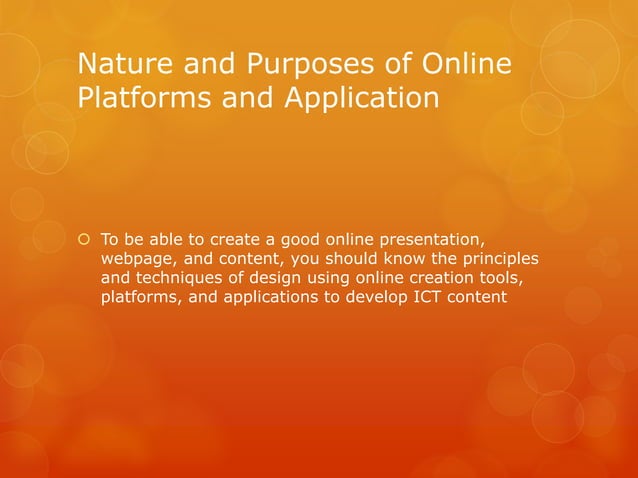 Online Platform Tools for ICT Content Development | PPTX | Social ...
