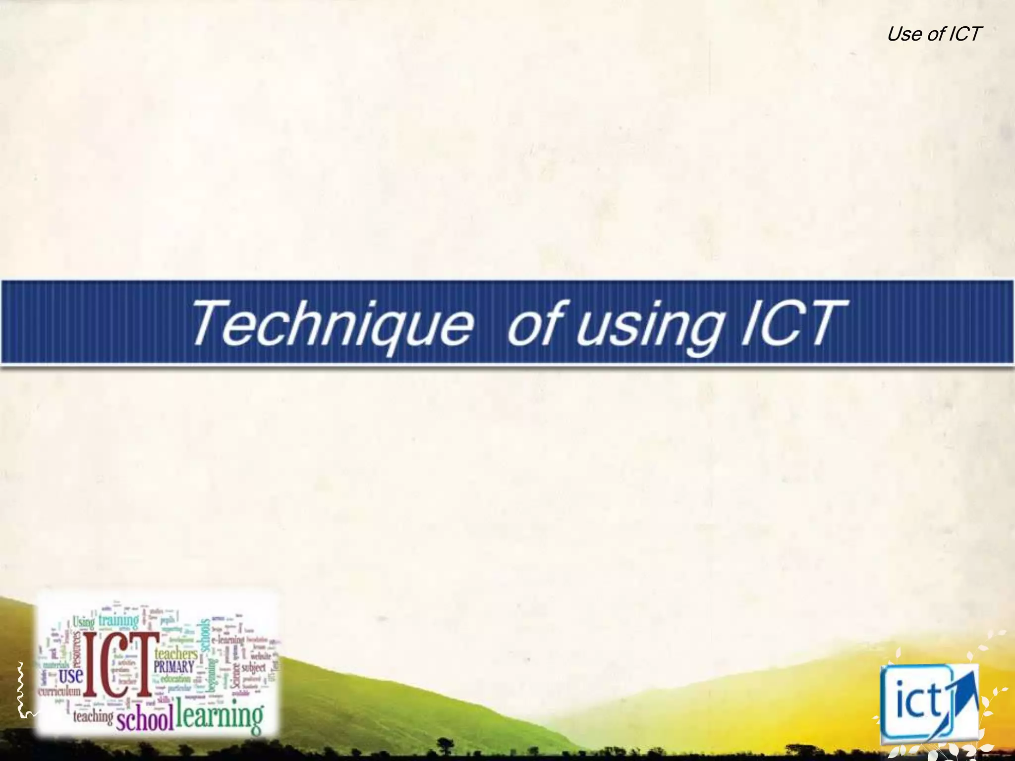 Use of ICT in teaching of Islamic Studies and Urdu subjects. | PPTX