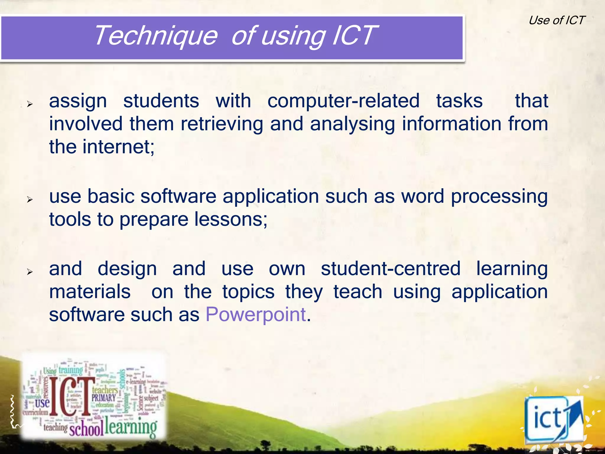 Use of ICT in teaching of Islamic Studies and Urdu subjects. | PPTX