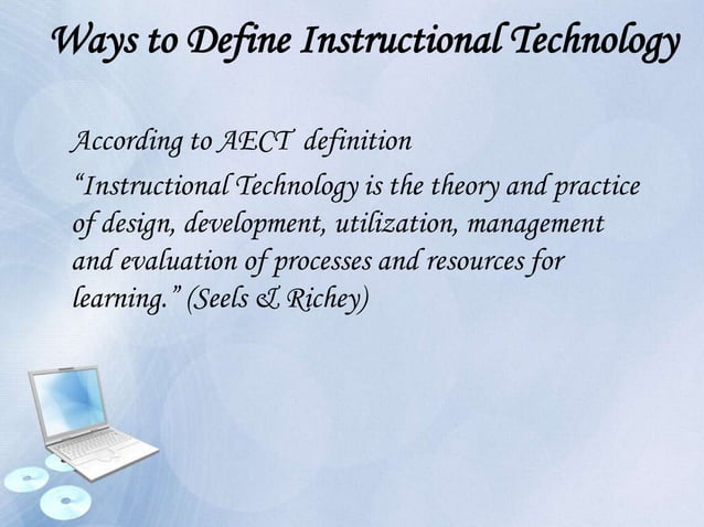 Instructional Technology & Computer Assisted Learning | PPT