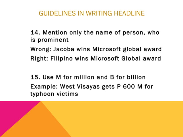 copy reading and headline writing | PPT | Desktop Publishing | Computer ...