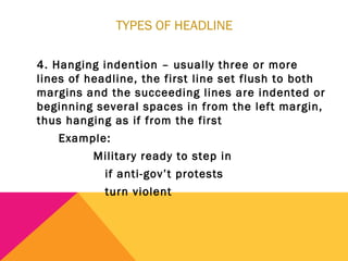 copy reading and headline writing | PPT