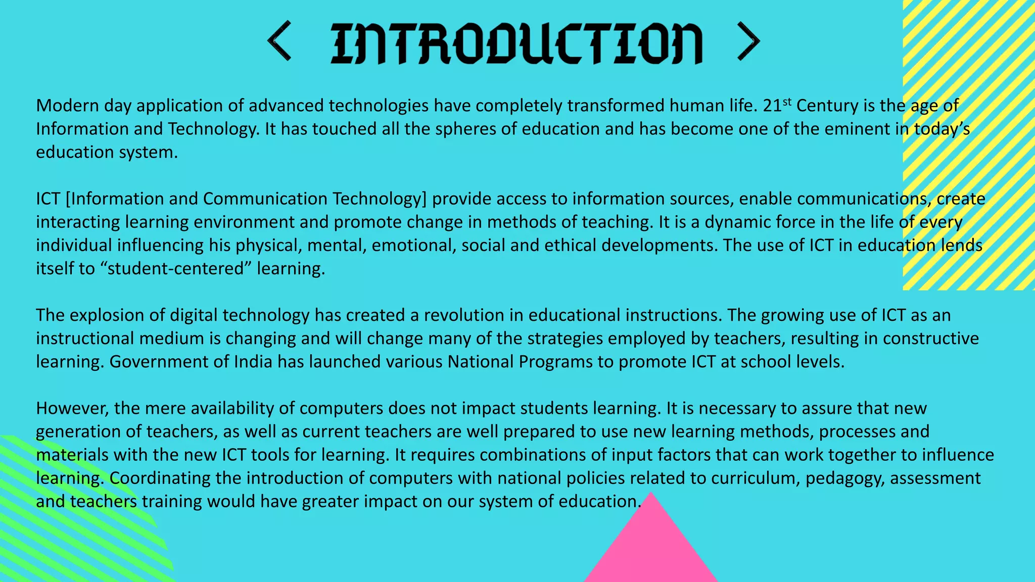 ICT and Education | PPTX | Internet | Computing