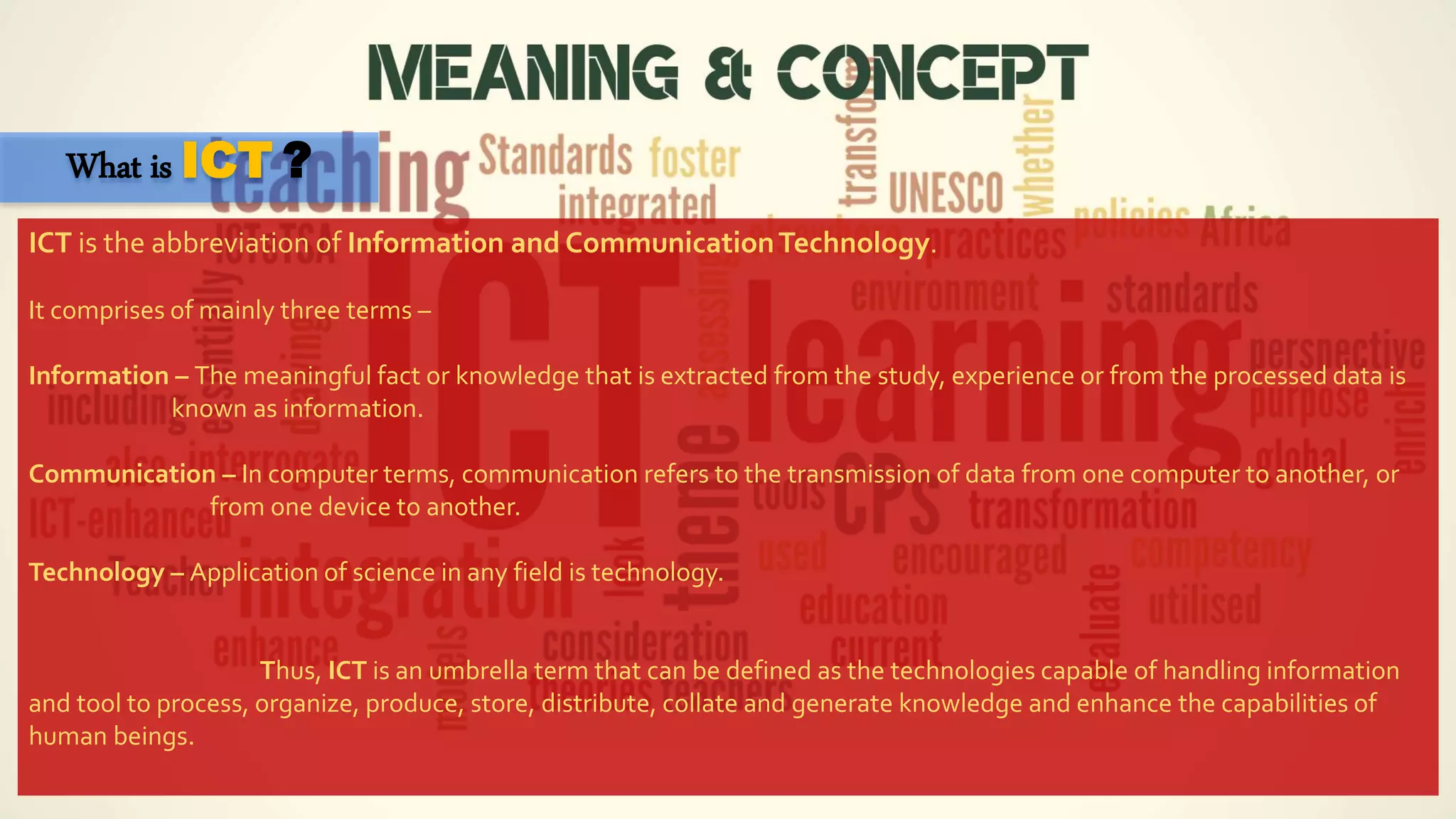 ICT and Education | PPTX