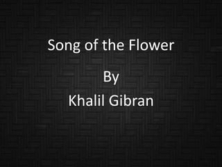 Song of the Flower ICT Lesson | PPTX
