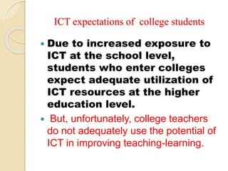 ICT IN EDUCATION INDIA | PPTX