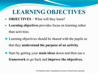 PLANNING TO TEACH ICT LESSON | PPT