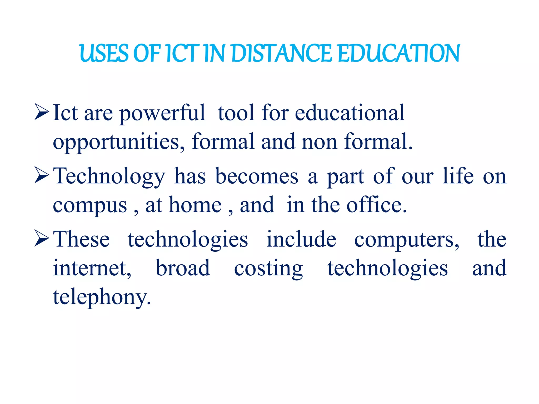 INFORMATION COMMUNICATION TECHNOLOGY(ICT) | PPTX