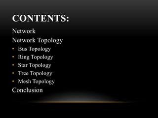 Network Topology | PPT