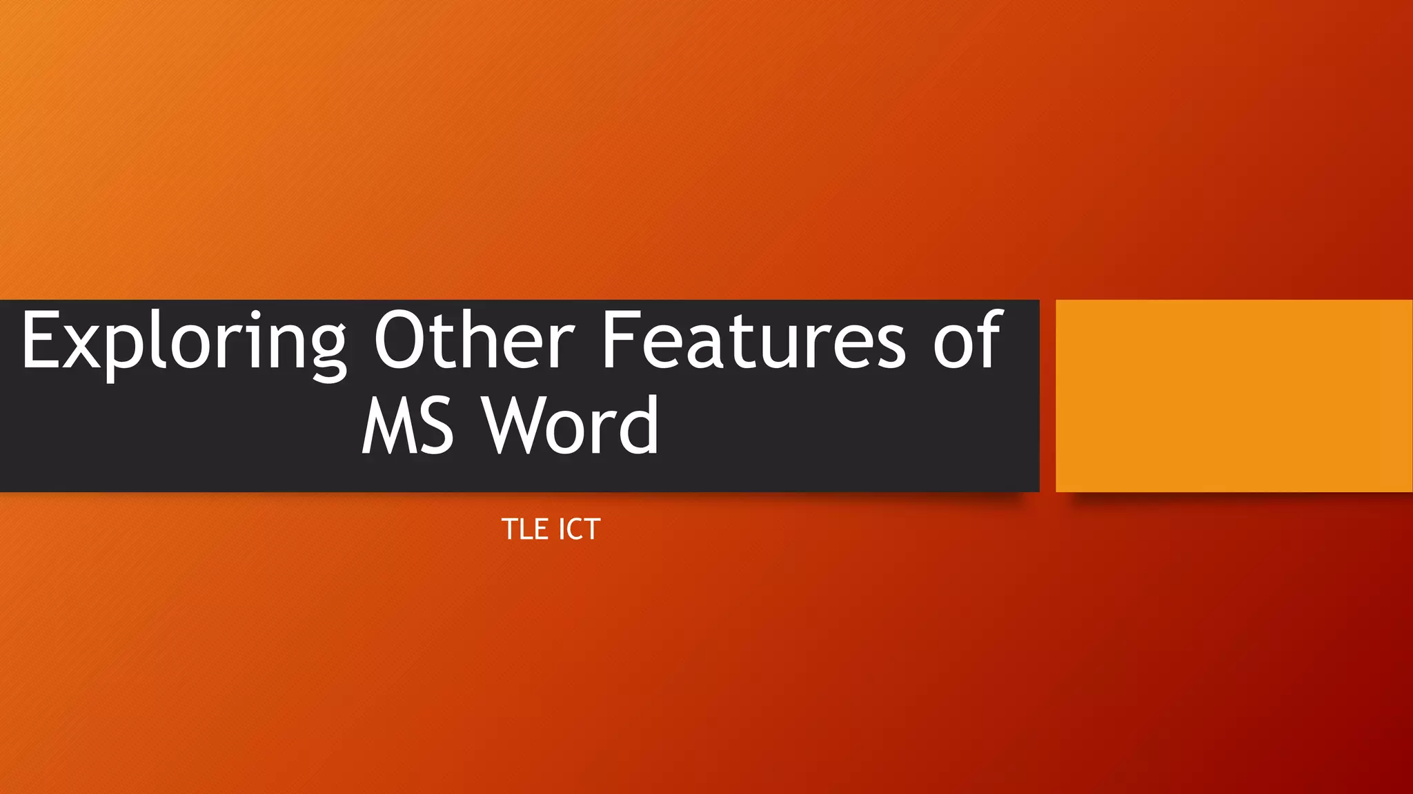 Microsoft Word. Typing Feature.PPT.pptx