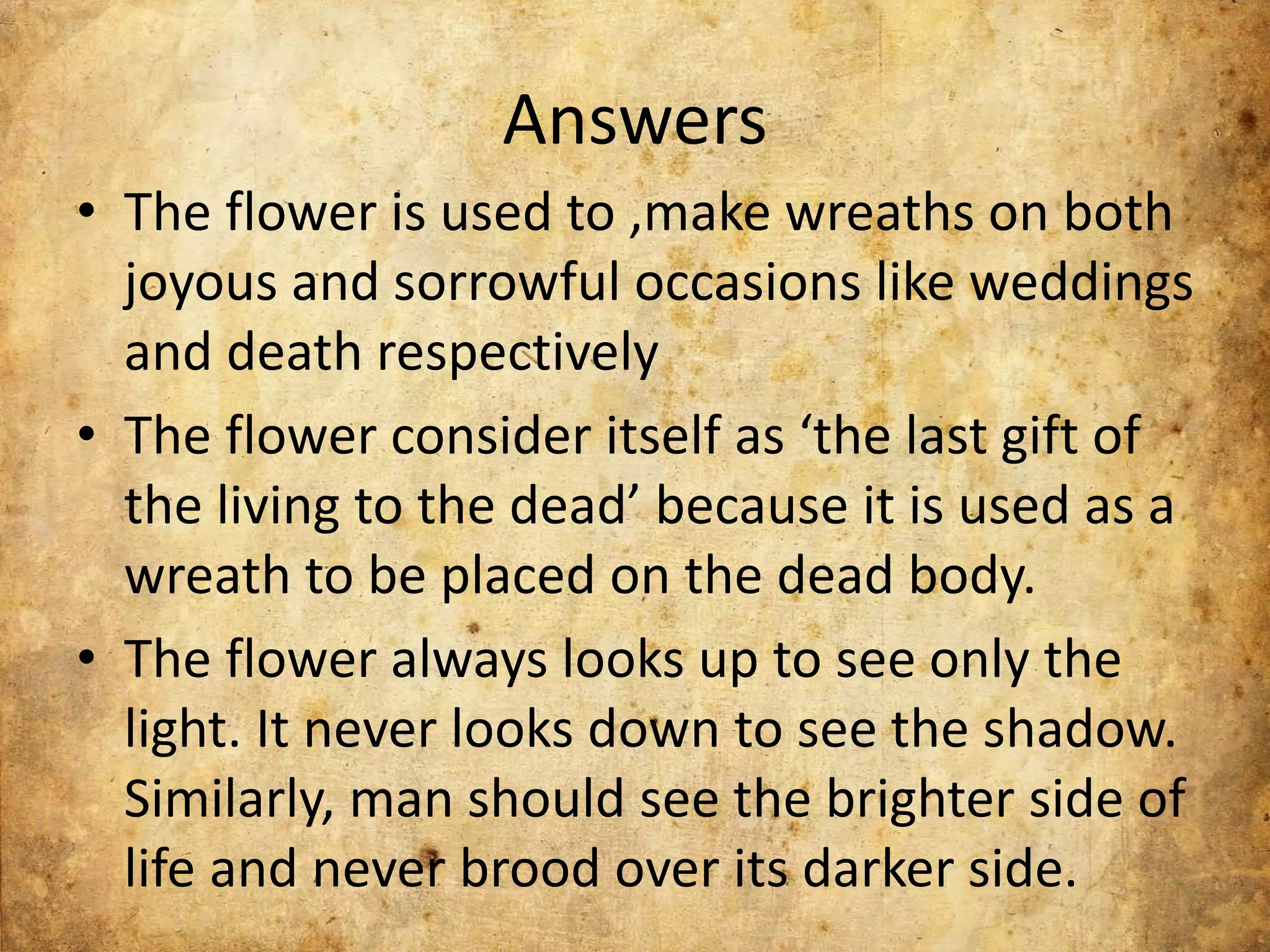 Song of the Flower ICT Lesson | PPTX
