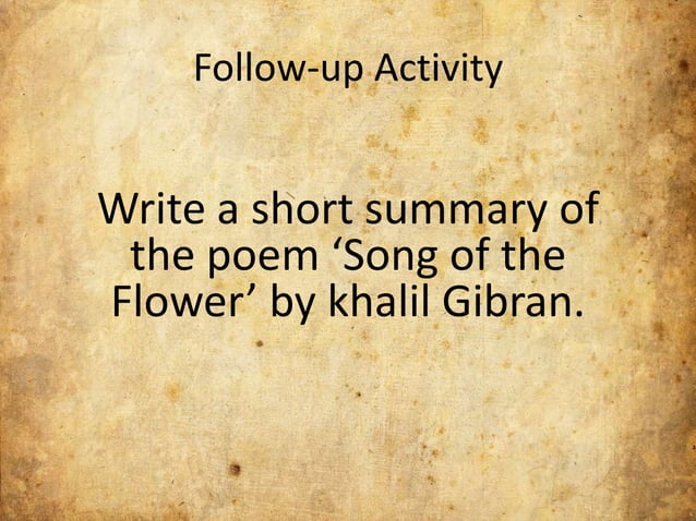 Song of the Flower ICT Lesson | PPT | Free Download