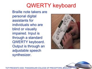 ASSISTIVE TECHNOLOGY | PPTX | Computer Peripherals | Computing