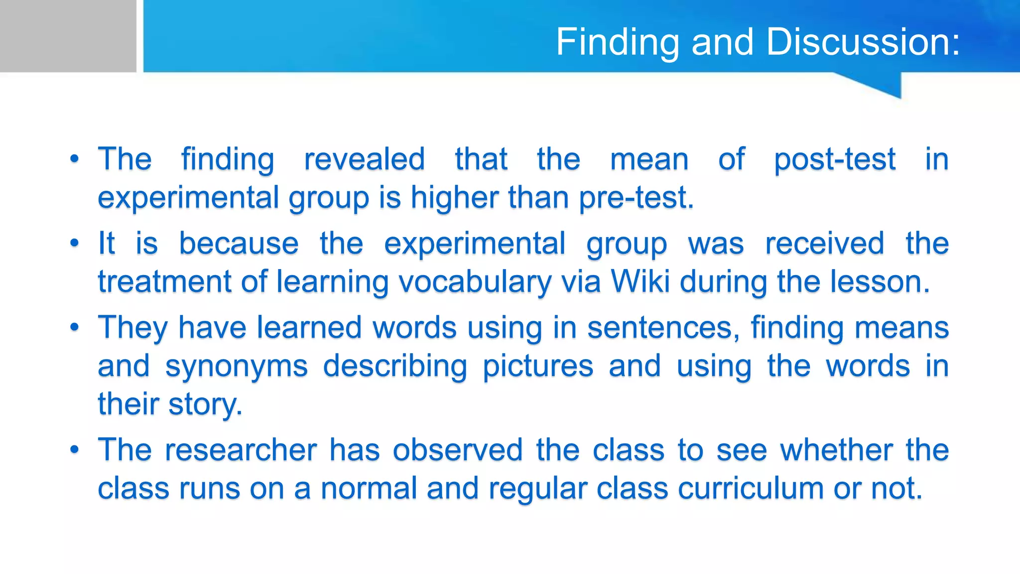 Journal Review of ICT-based learning to improve students' vocabulary | PPT