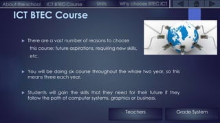 All Saints Schhol - ICT BTEC Course | PPT