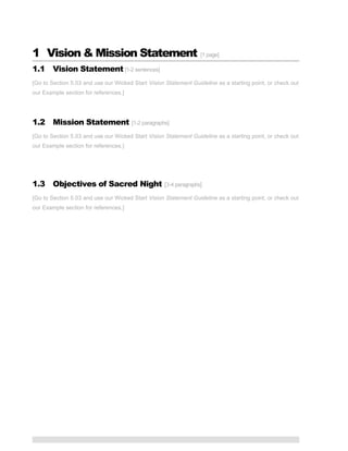 ICT - Business Plan Template | DOC