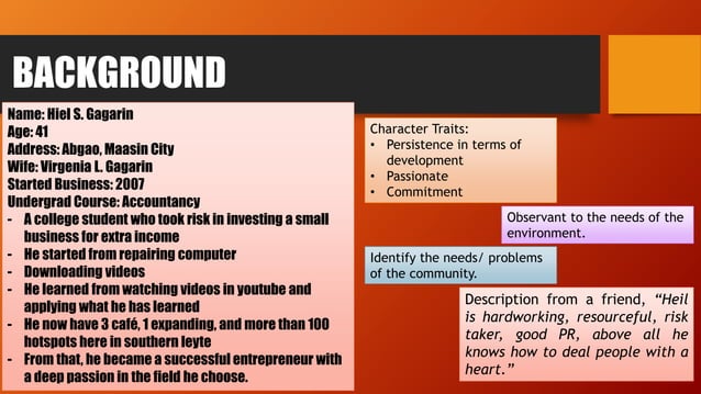 ICT PECs Contextualization | PPTX | Startups | Business