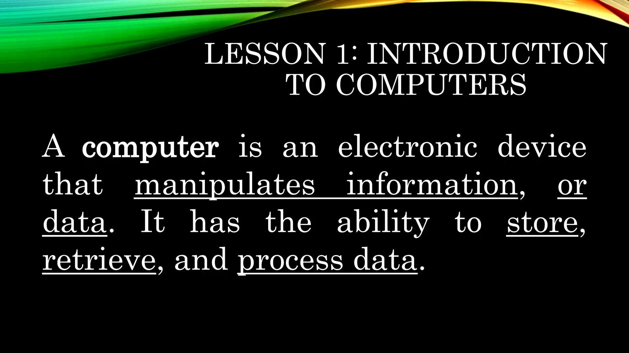 ICT-CSS_ WEEK 3_INTRODUCTION TO COMPUTER.pptx | Desktops | Computing