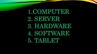 ICT-CSS_ WEEK 3_INTRODUCTION TO COMPUTER.pptx | Desktops | Computing