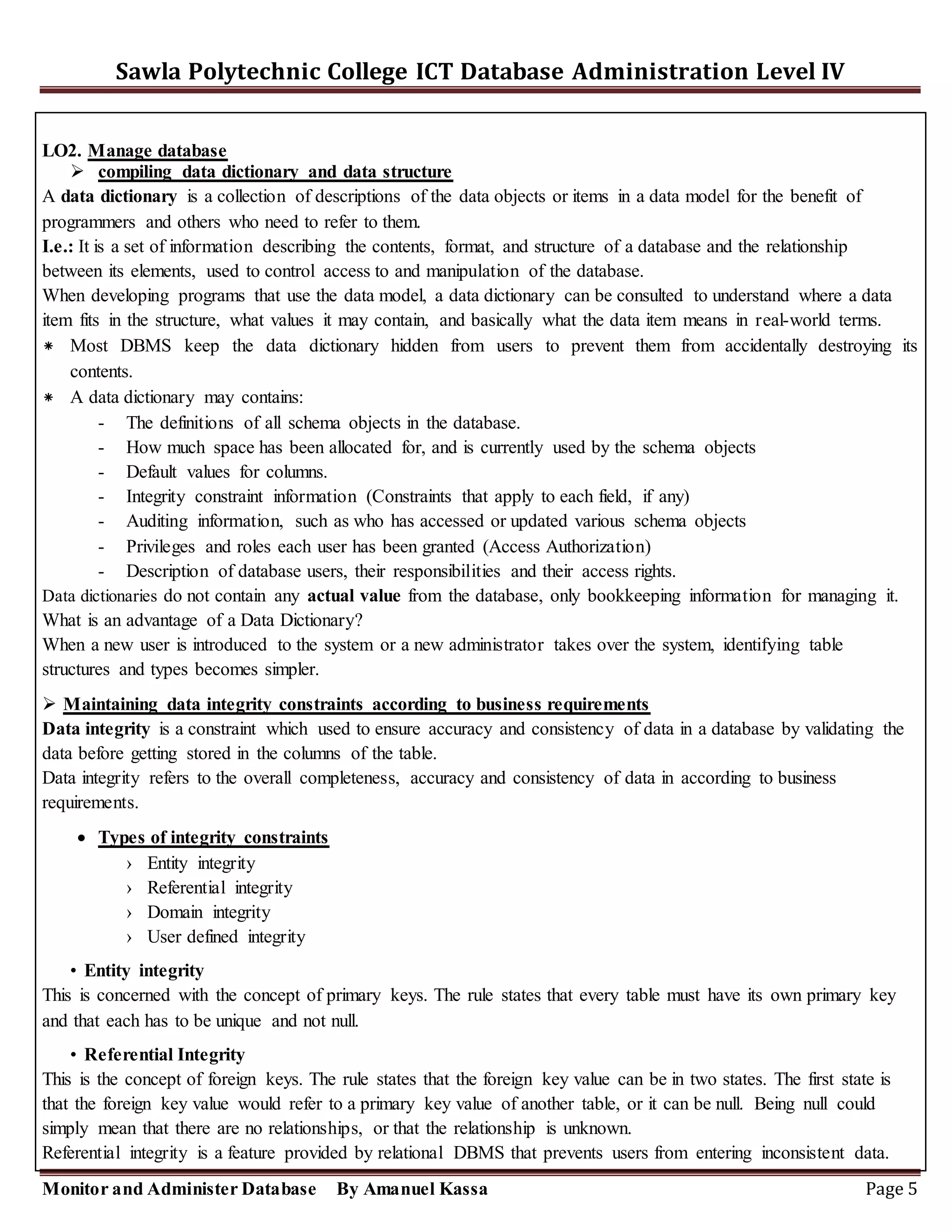 ICT-DBA4-09-0811-Monitor-and-Administer-Database.docx
