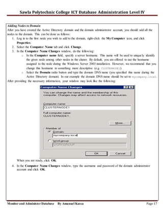 ICT-DBA4-09-0811-Monitor-and-Administer-Database.docx