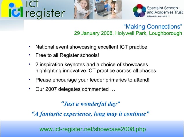 ICT Development, SSAT | PPT