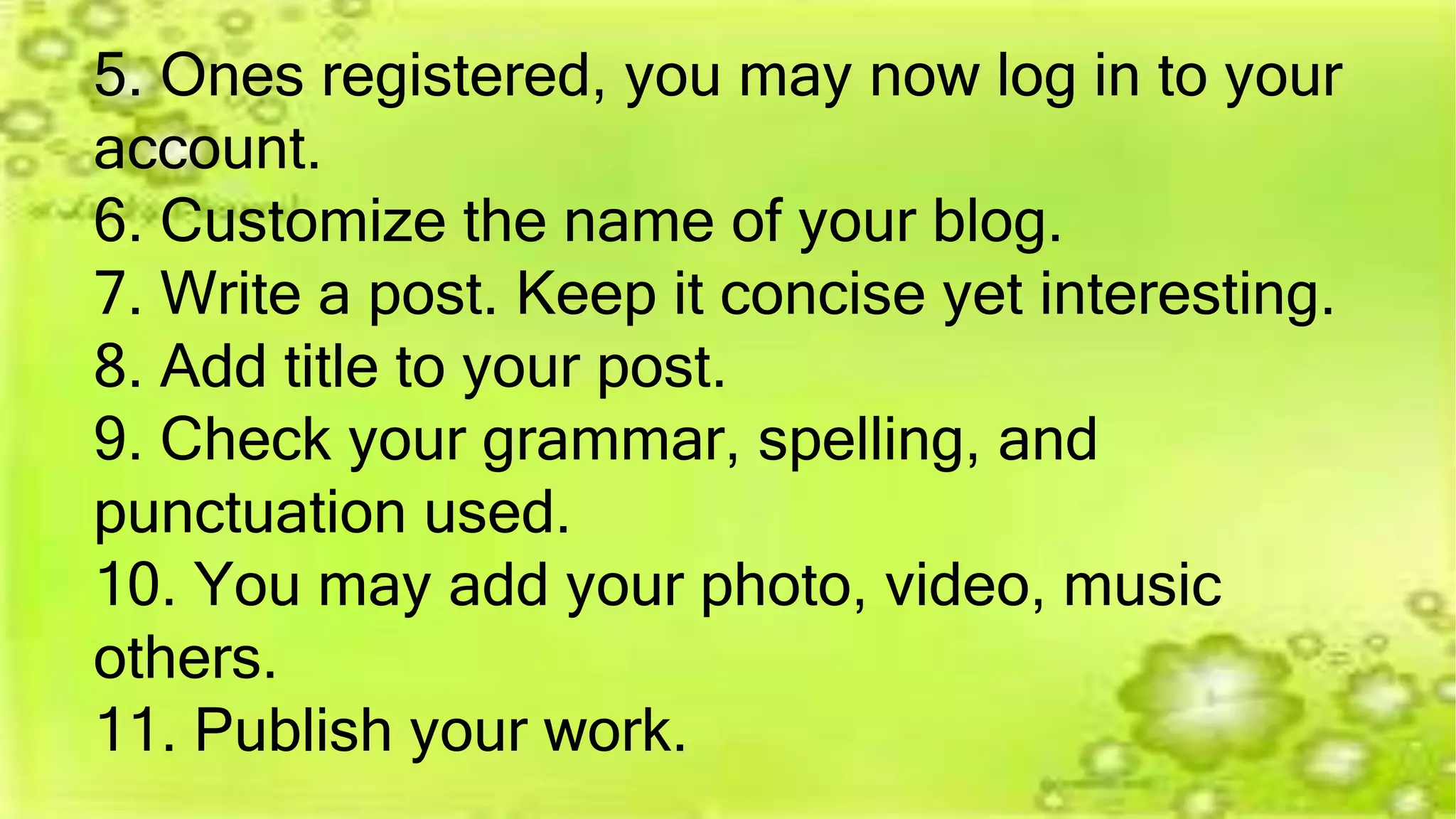 ICT- ENTRE-W3-POST AND SHARES MATERIALS ON BLOGS IN A SAFE AND ...
