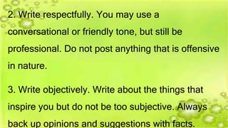 ICT- ENTRE-W3-POST AND SHARES MATERIALS ON BLOGS IN A SAFE AND ...