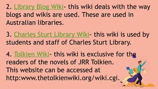 ICT- ENTRE-W3-POST AND SHARES MATERIALS ON WIKIS IN A SAFE AND ...