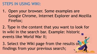 ICT- ENTRE-W3-POST AND SHARES MATERIALS ON WIKIS IN A SAFE AND ...