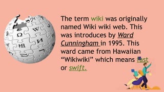 ICT- ENTRE-W3-POST AND SHARES MATERIALS ON WIKIS IN A SAFE AND ...