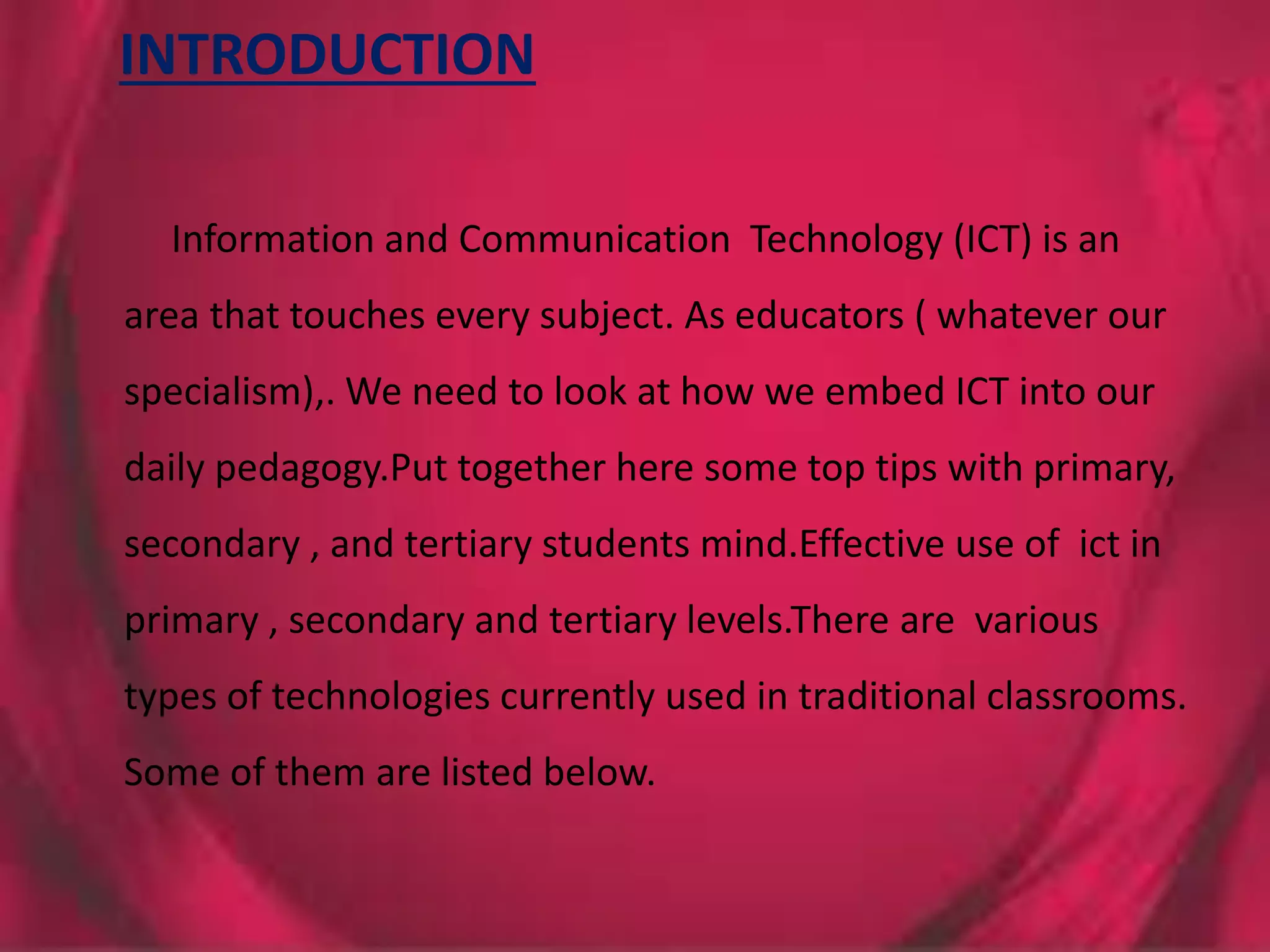 USEFUL IDEAS FOR USING ICT ACROSS CURRICULUM | PPTX