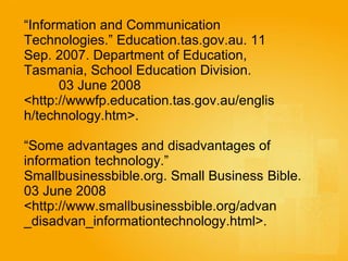 ICTs advantages and disadvantages in ELT | PPT