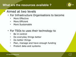 Ict Hub For Rural Orgs | PPT