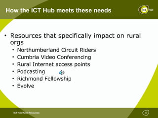 Ict Hub For Rural Orgs | PPT