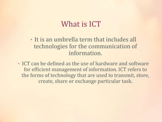Information Communication Technology In Education Ppt